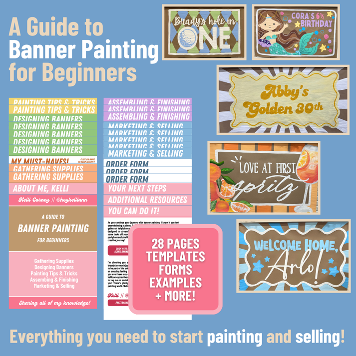 A Guide to Banner Painting for Beginners – Party Banners by Kelli