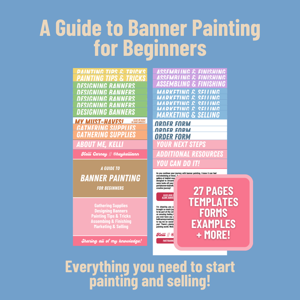 A Guide to Banner Painting for Beginners – Party Banners by Kelli