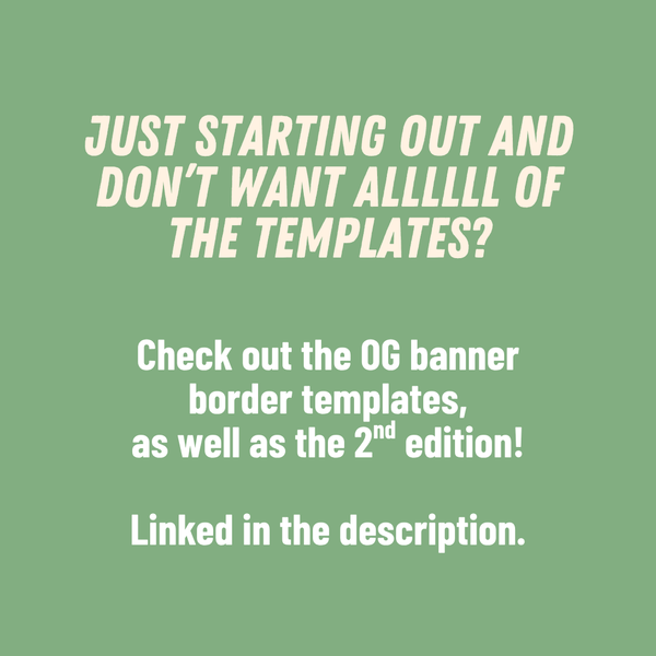 Double Banner Border Bundle Templates – Party Banners by Kelli