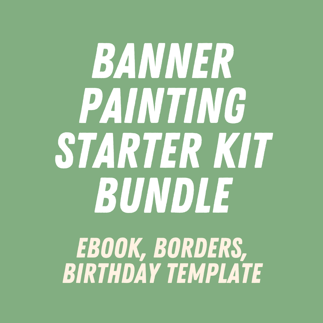 Banner Painting Starter Kit Bundle – Party Banners by Kelli